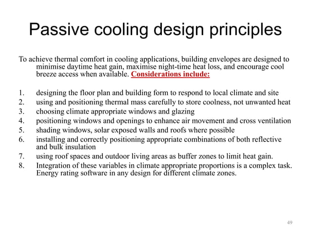 Passive cooling design | PPTX