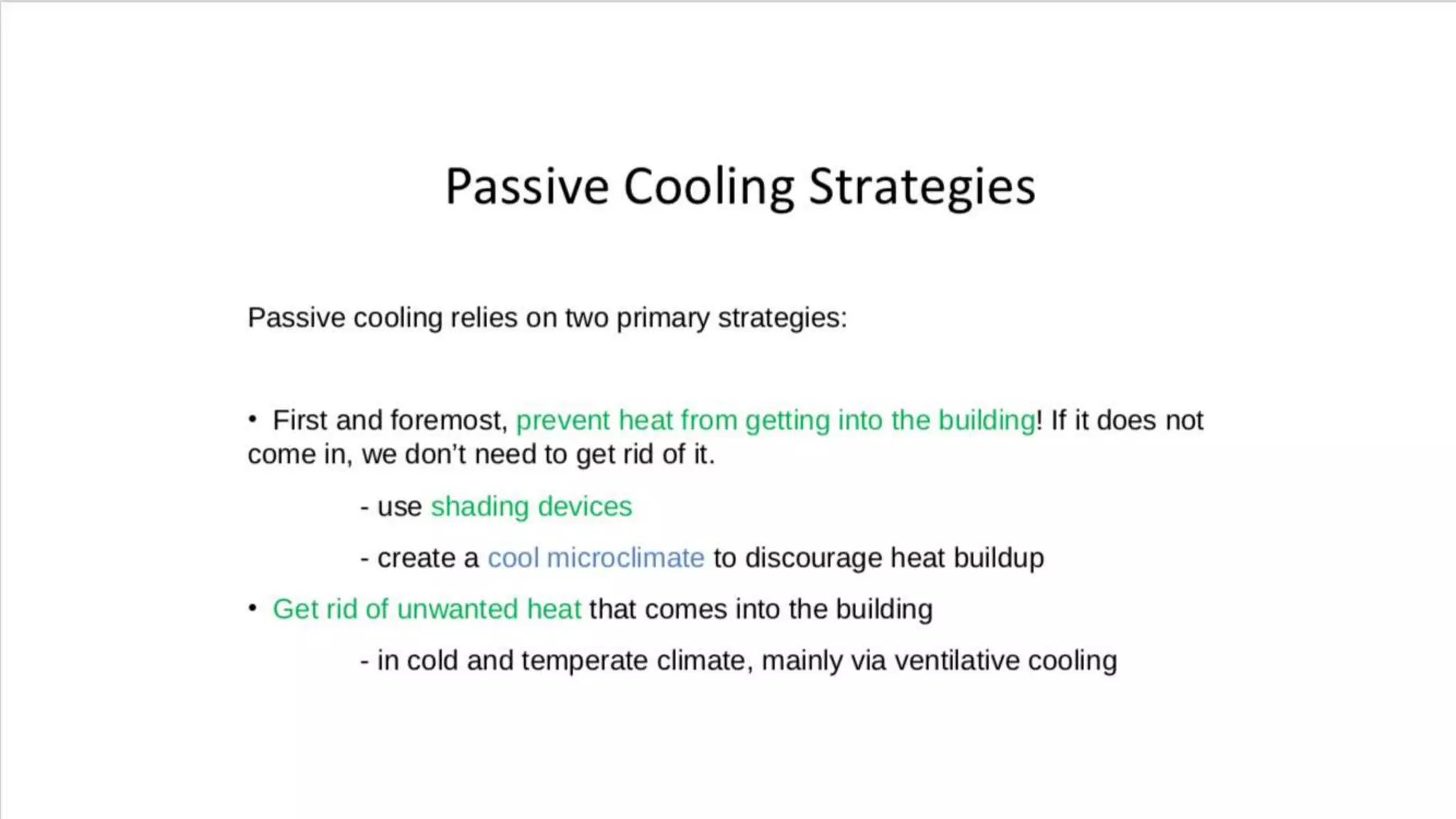 Passive design strategy | PPTX