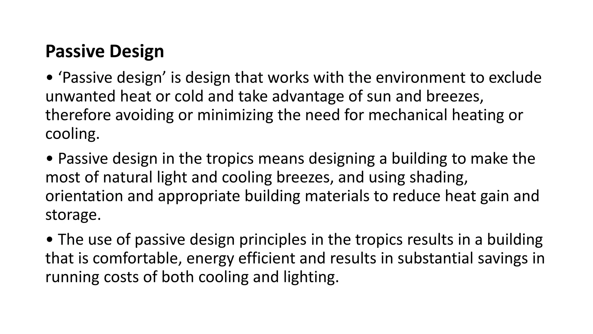 Passive design strategy | PPTX