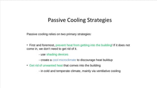 Passive design strategy | PPTX