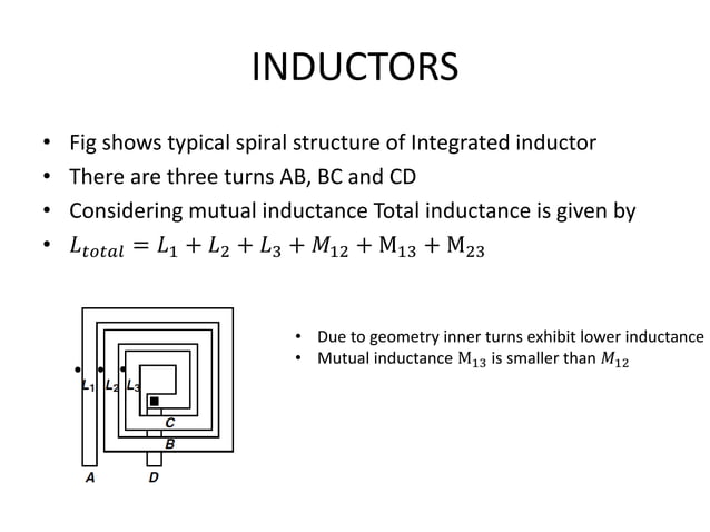 Passive Device Fabrication In Integrated Circuits Pptx Physics Science