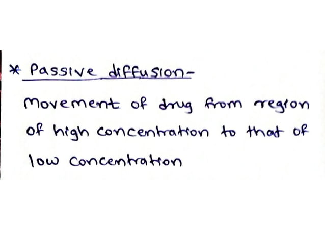 Passive Diffusion | PDF