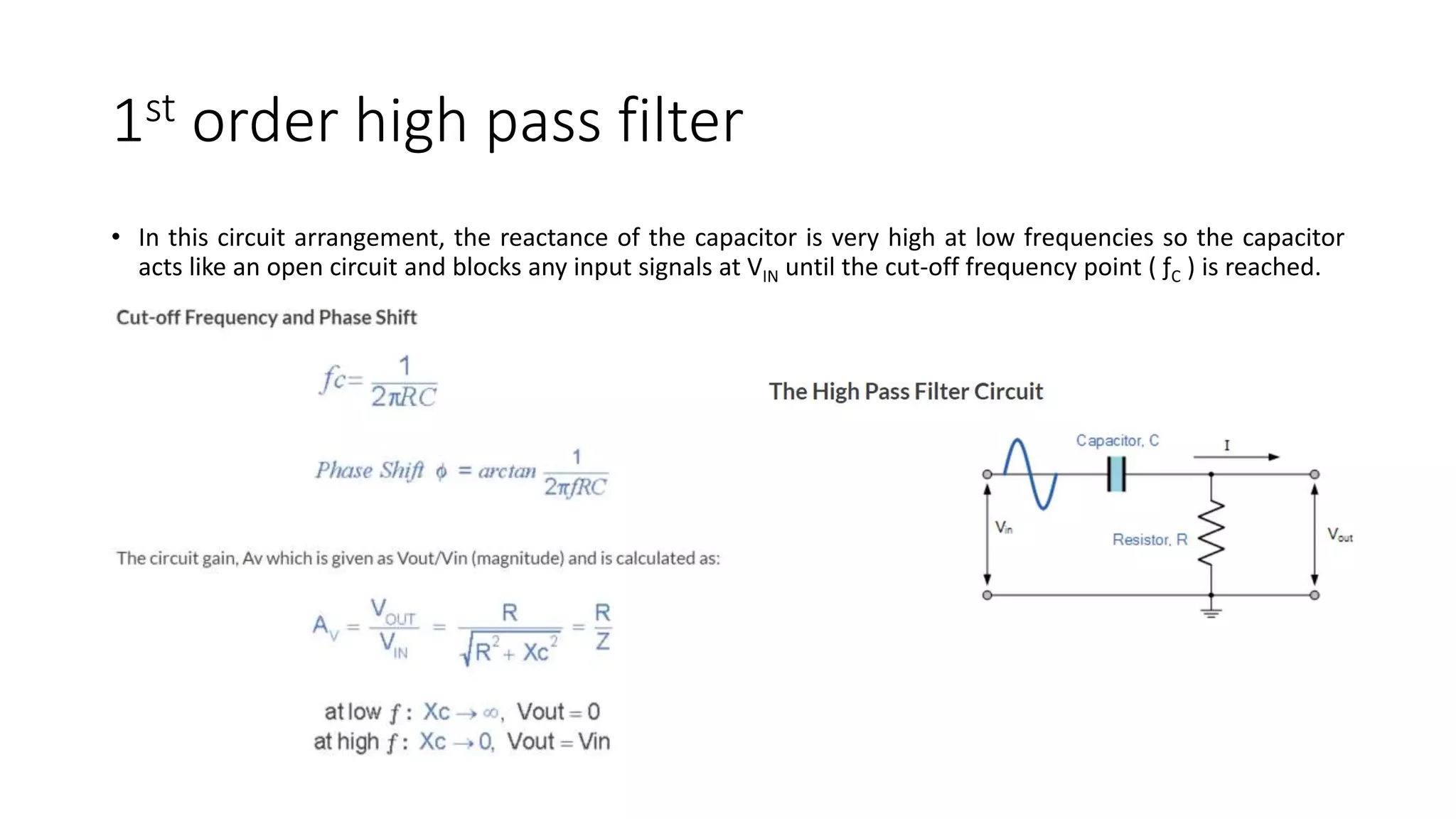 Passive electrical filters | PPTX