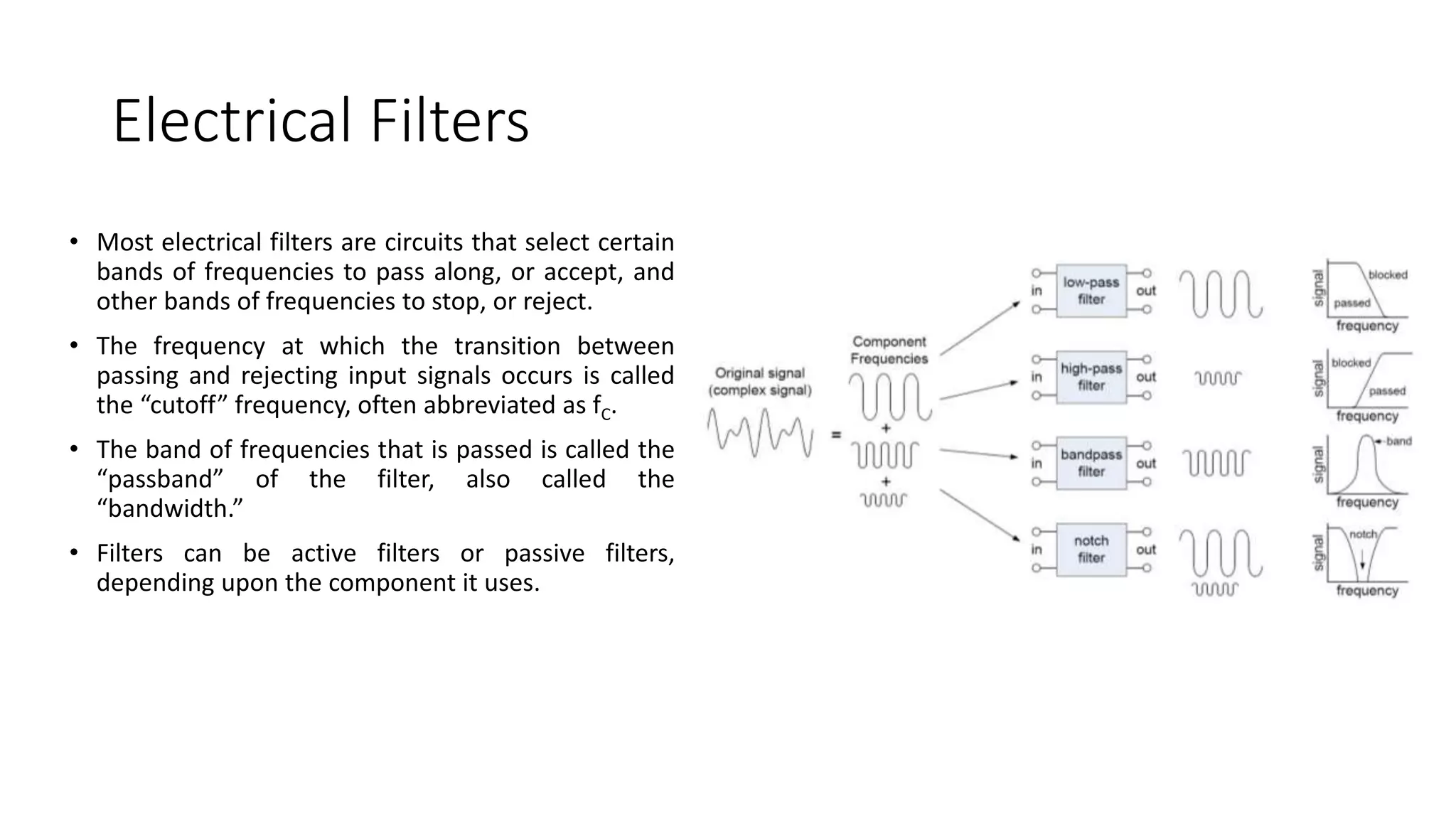 Passive electrical filters | PPTX