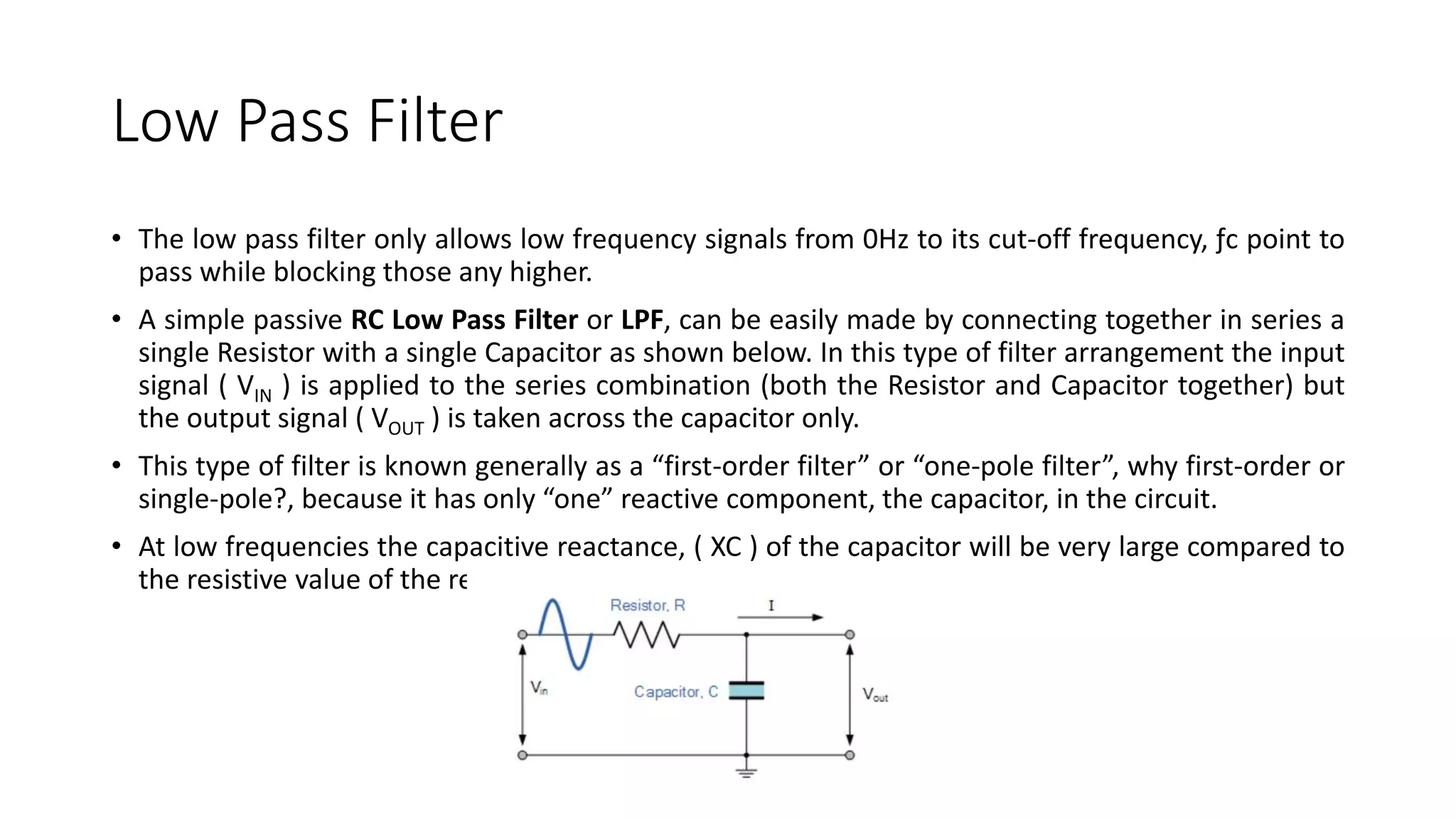 Passive electrical filters | PPTX