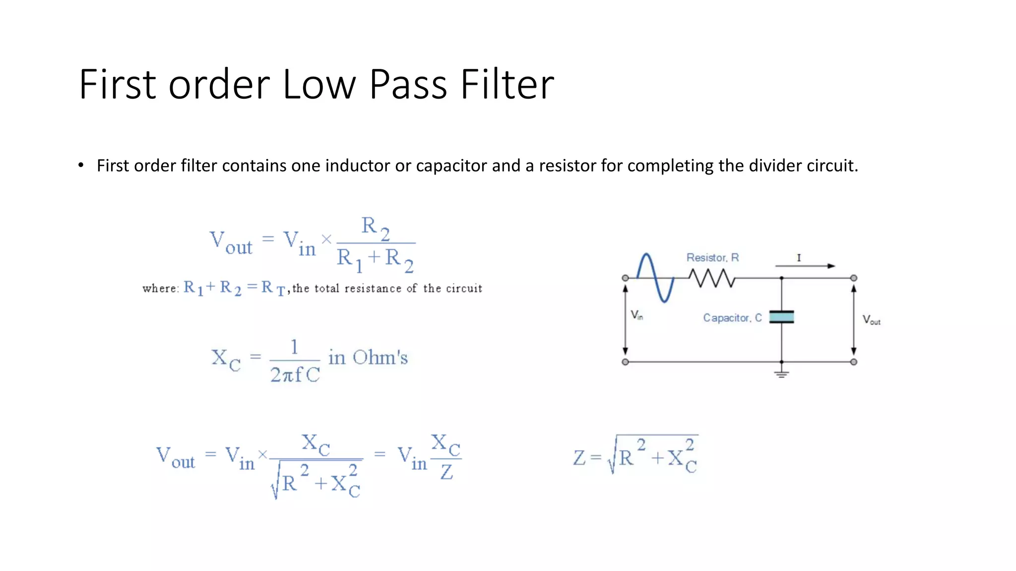 Passive electrical filters | PPTX