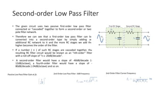 Passive electrical filters | PPTX