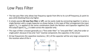 Passive electrical filters | PPTX