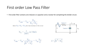 Passive electrical filters | PPTX