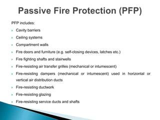 Passive fire measures vs active fire measues | PPTX
