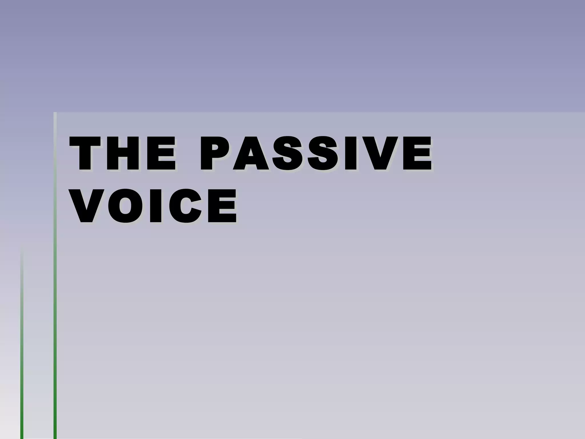 Passive grammar powerpoint | PPT