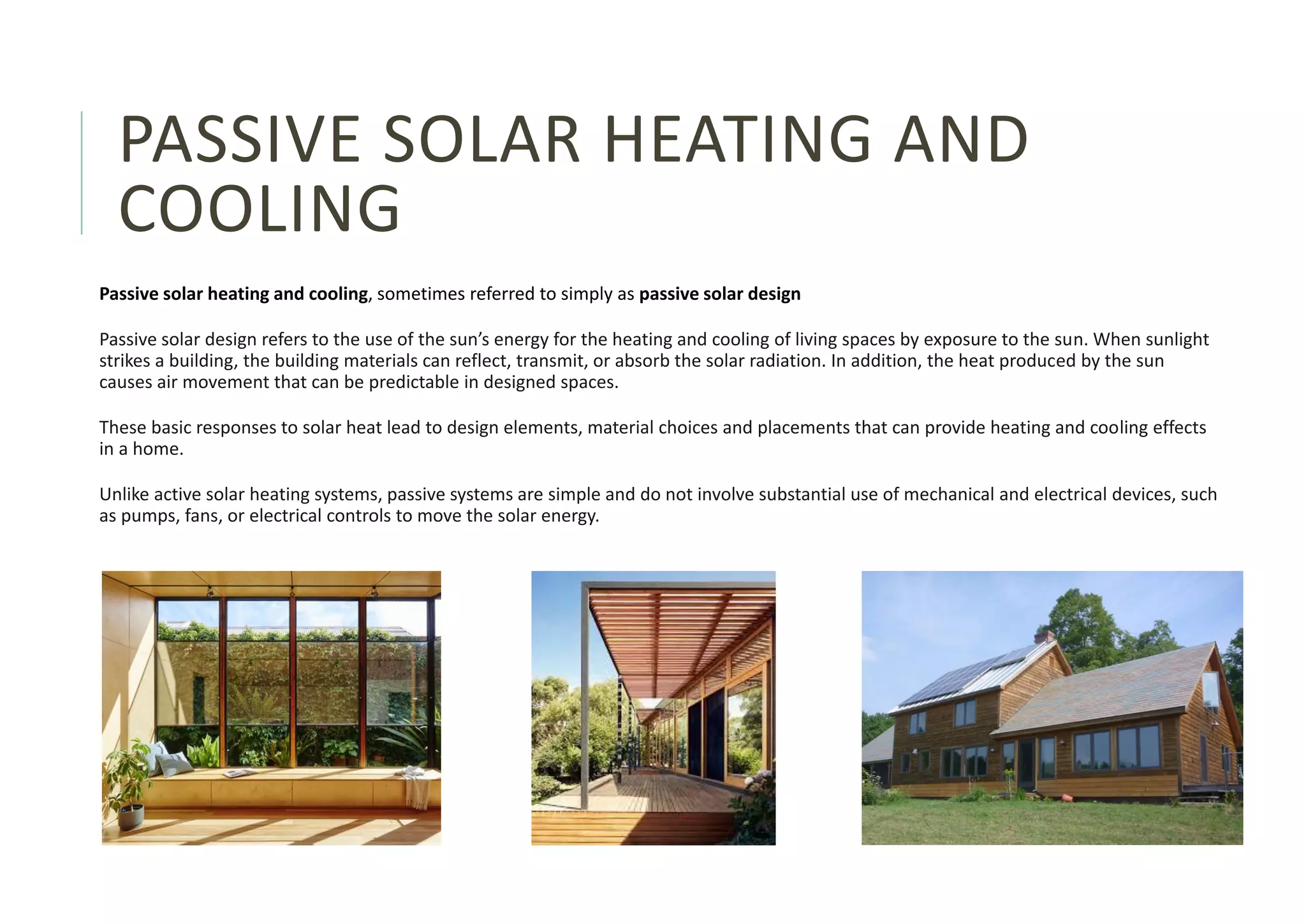 Passive heating and cooling | PDF | Home Improvement | Home & Garden