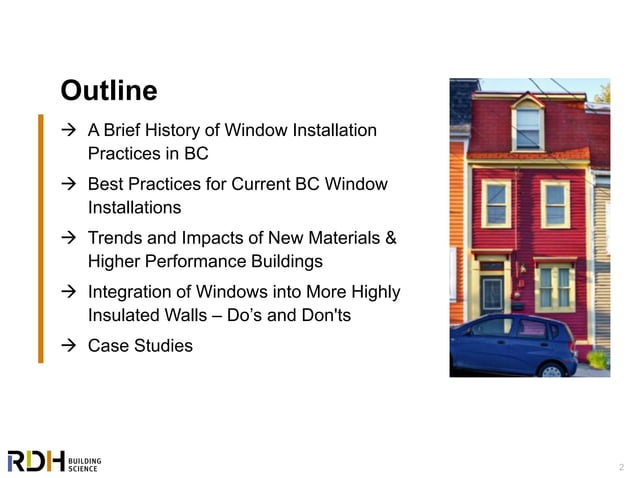 The Tradition and Science of Window Installations - Where are We Headed ...