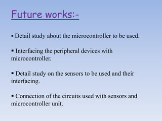 Passive infrared based human detection alive robot | PPT