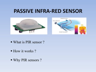 Passive infrared based human detection alive robot | PPT