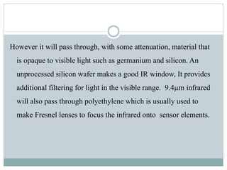 Passive infrared sensor technology(pir) | PPTX