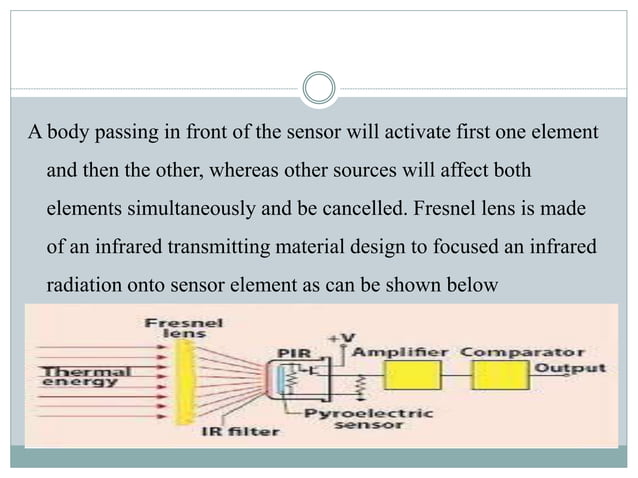 Passive infrared sensor technology(pir) | PPTX | Science