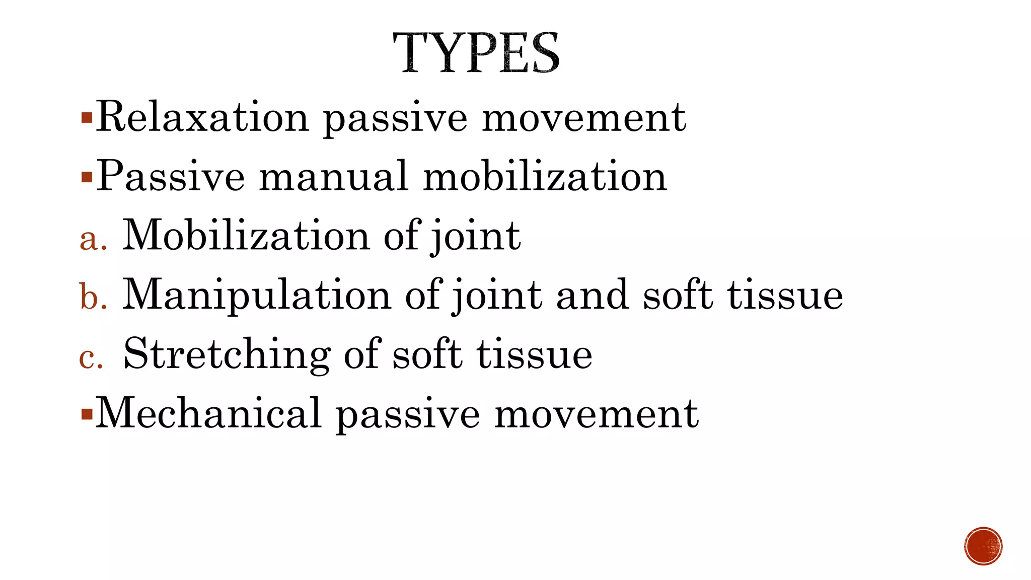 Passive Movement | PPTX