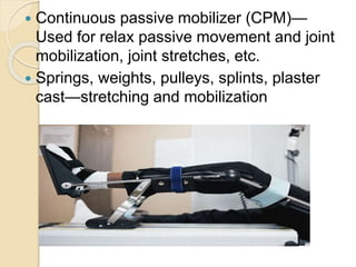 passive movement.pptx | Physical Therapy | Wellness