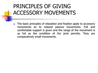 Passive movements | PPT