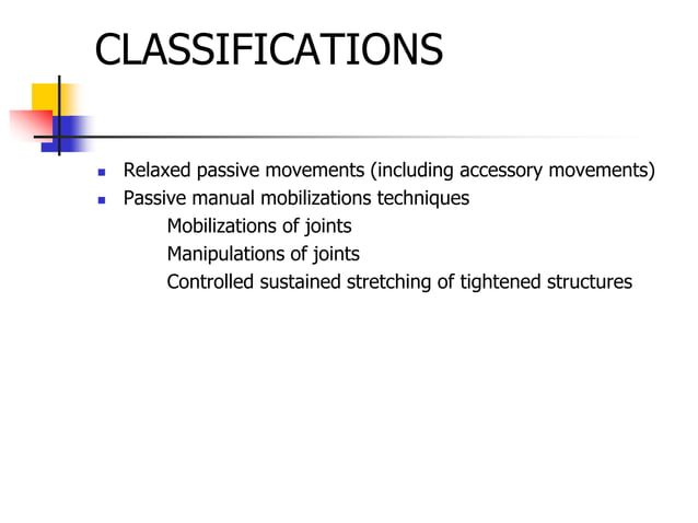 Passive movements | PPT
