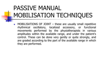 Passive movements | PPT