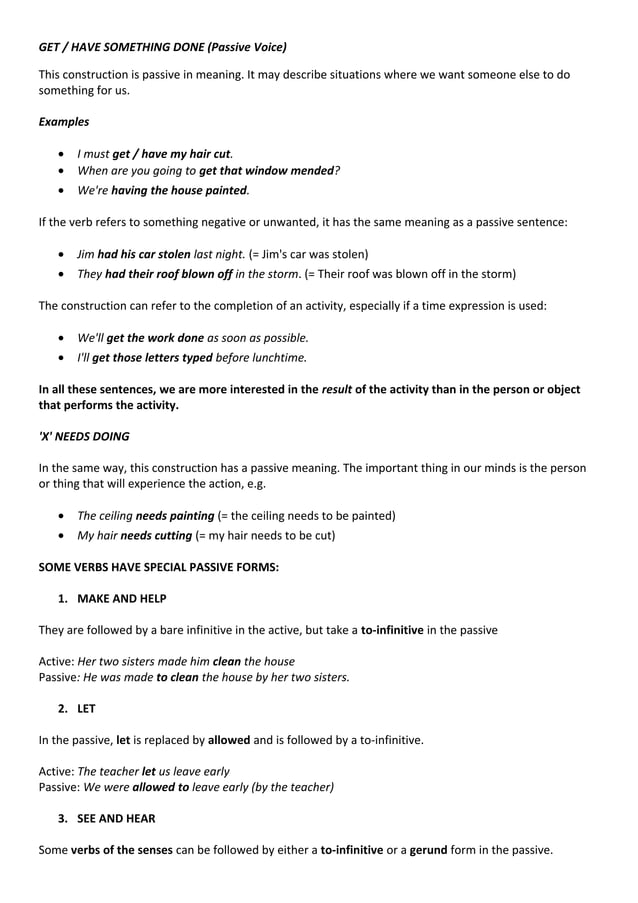 Passive of reporting verbs | PDF