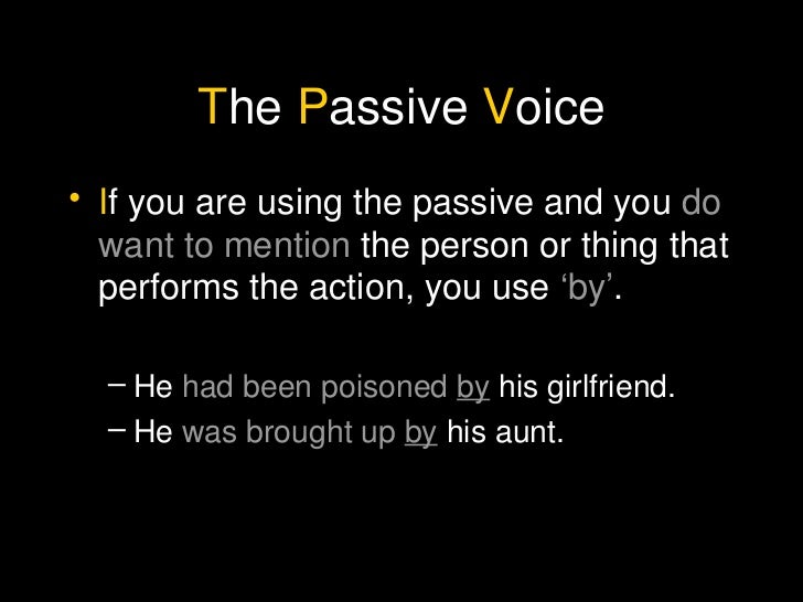 The Passive Voice