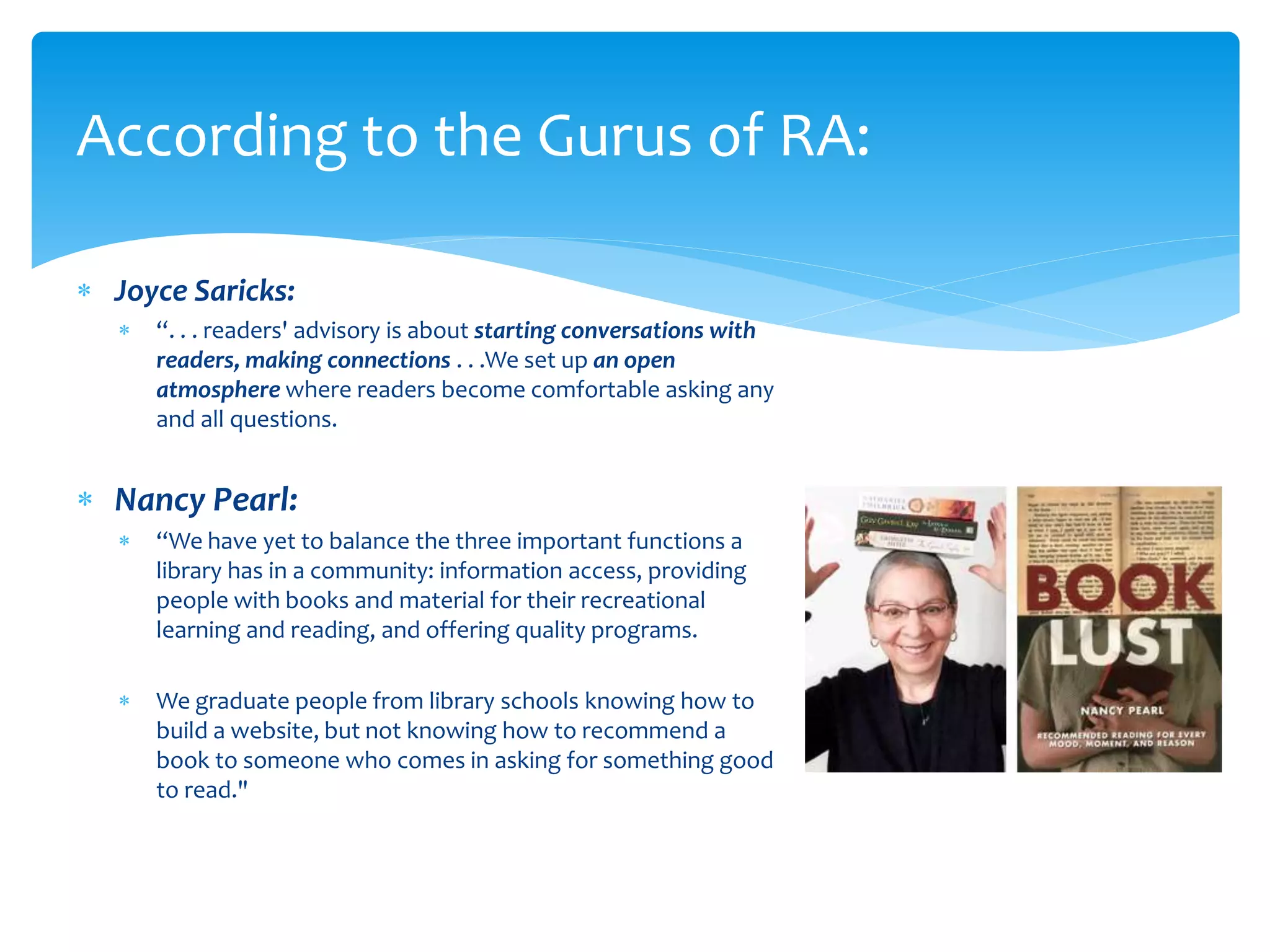 Passive Reader’s Advisory | PPT