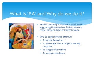 Passive Reader’s Advisory | PPT