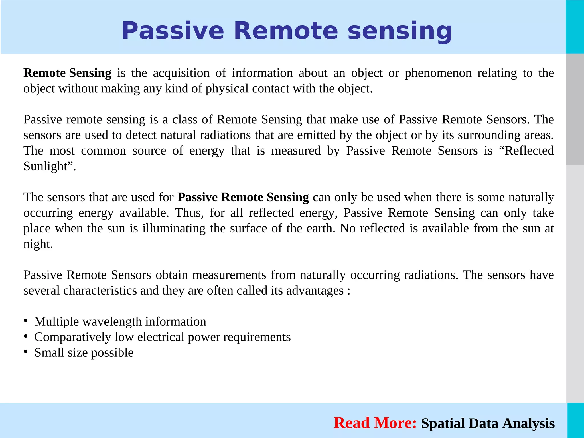 Passive Remote sensing | PDF