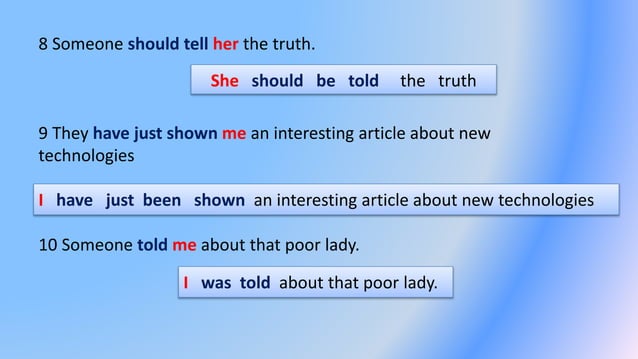 Passive revision grammar files | PPT