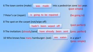 Passive revision grammar files | PPTX | Crime & Harmful Acts to ...