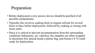 Liquid Passive Sampling Introduction | PPTX