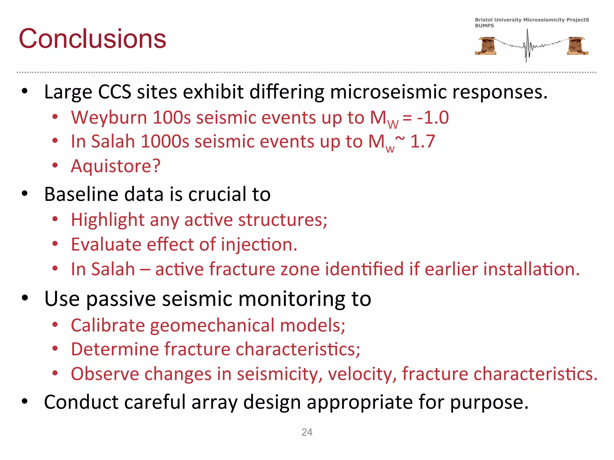 Passive Seismic Monitoring For Co2 Storage Sites Anna Stork University Of Bristol At Ukccsrc
