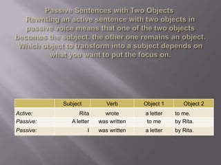 Passive sentences | PPT
