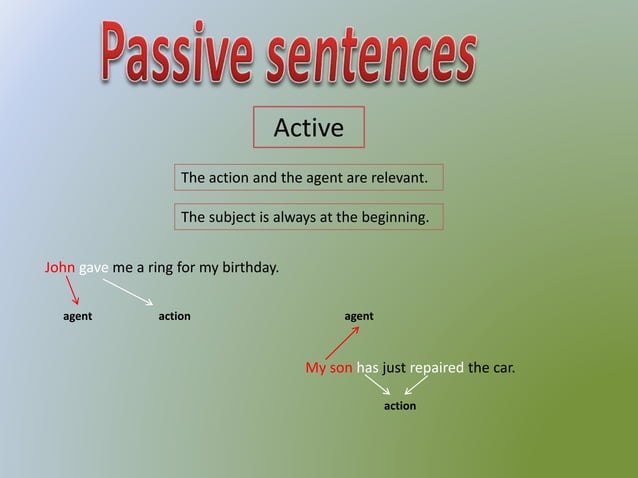 Passive sentences 3ºESO | PPTX