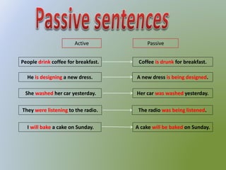Passive sentences 3ºESO | PPTX