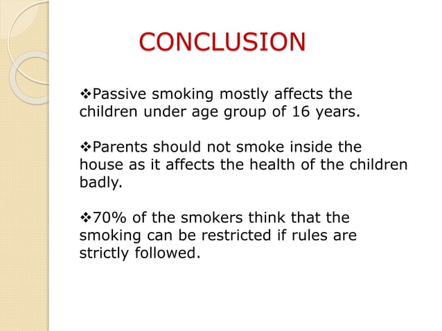 Passive smoking | PPTX