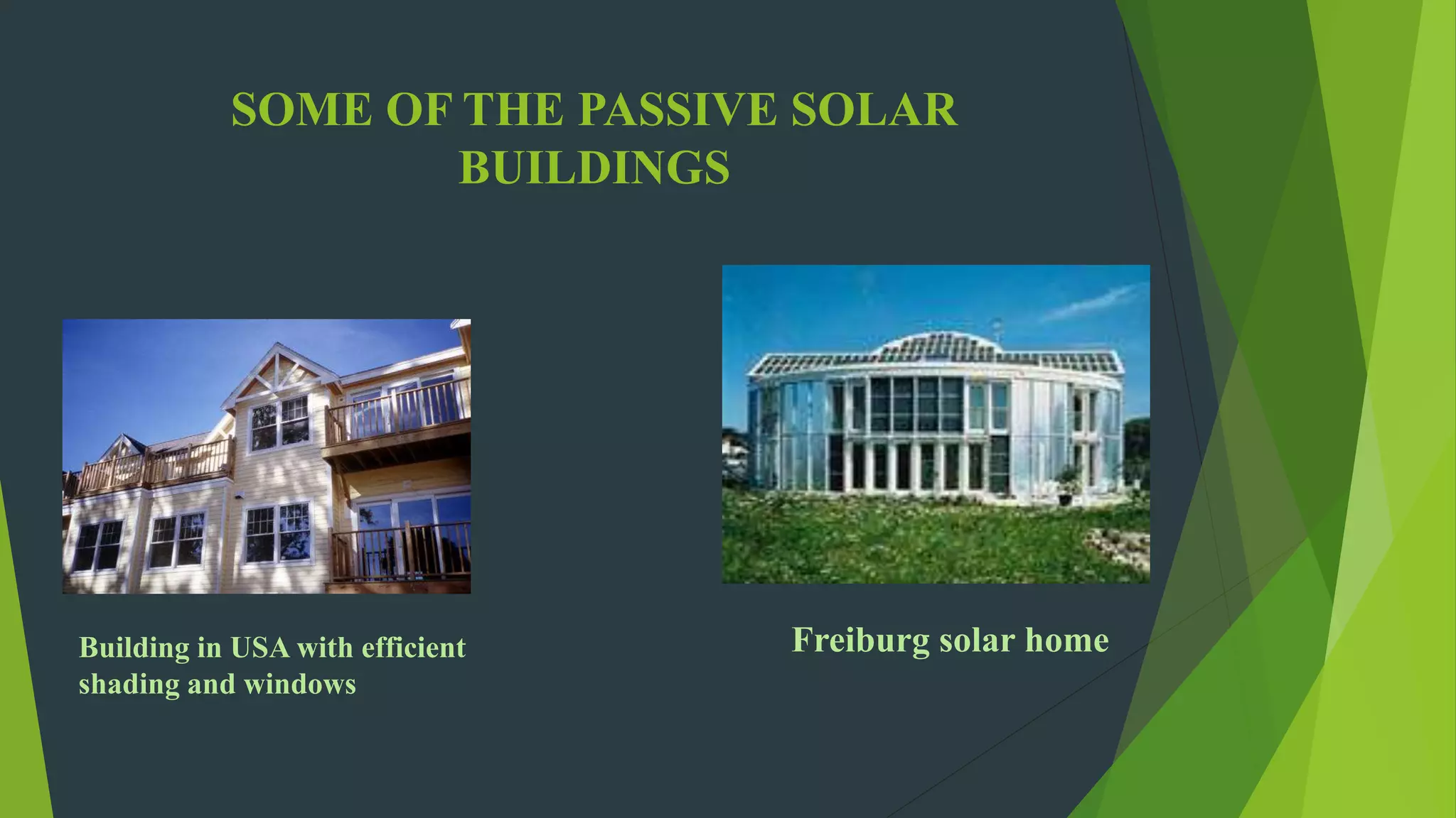 Passive solar buildings | PPTX