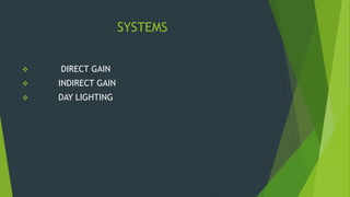 Passive solar buildings | PPTX