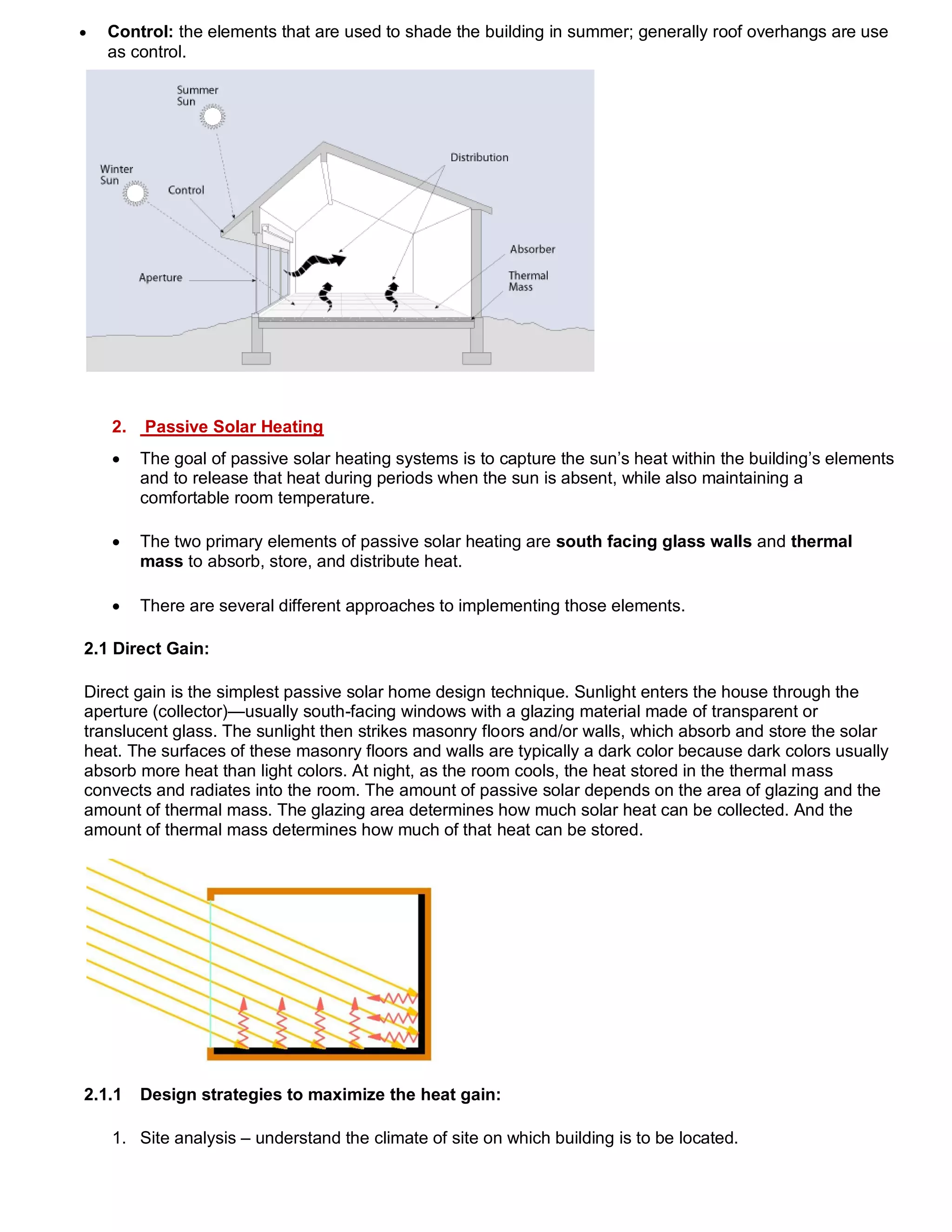 Passive solar design notes | PDF