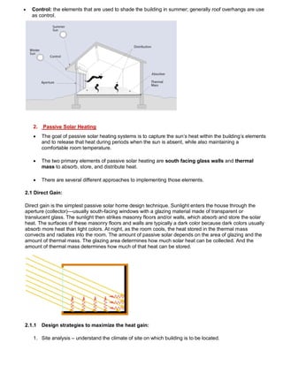 Passive solar design notes | PDF