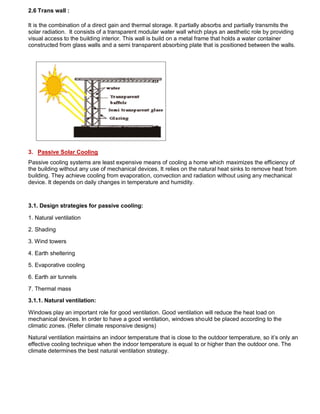 Passive solar design notes | PDF