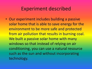 Passive solar home pp | PPT