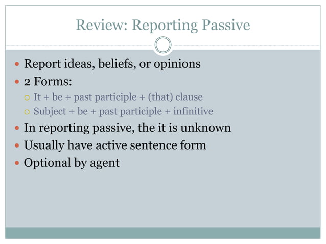 Passive Stative PowerPoint; Inlingua DC; Level 4; Grammar 1A.pptx