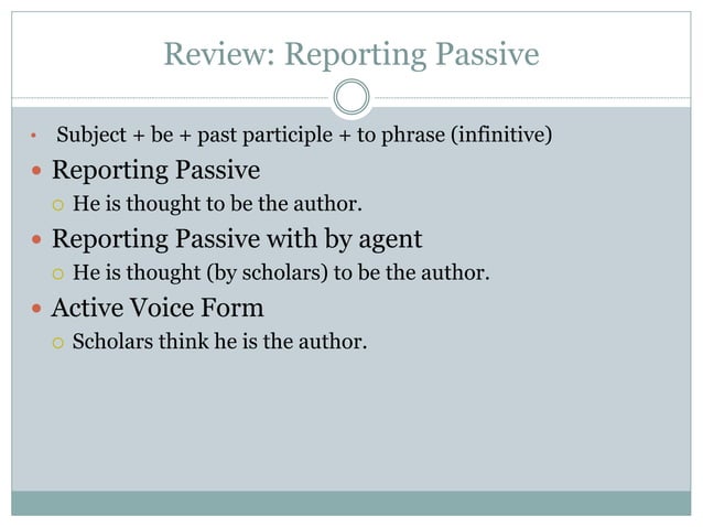 Passive Stative PowerPoint; Inlingua DC; Level 4; Grammar 1A.pptx