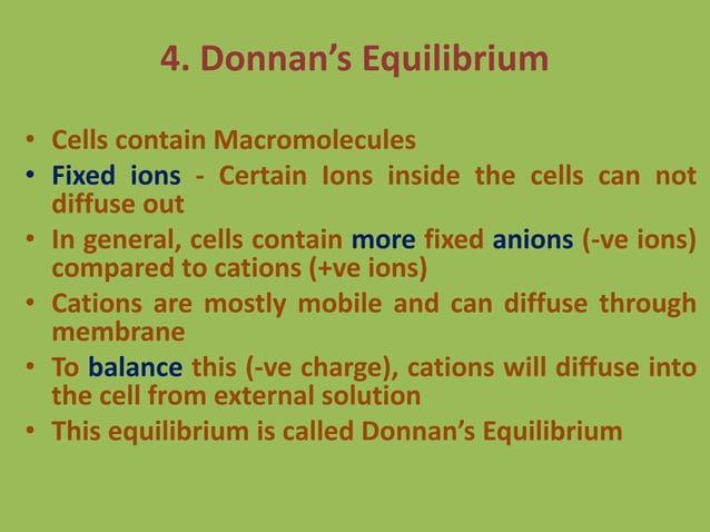 Passive theories of ion absorption | PPTX