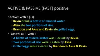 Passive Theory explained with sentences. | PPT