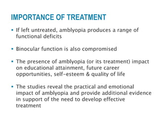 Passive Therapy in Management of Amblyopia (healthkura.com) | PPTX ...